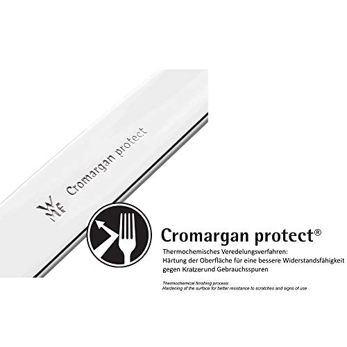 WMF Kineo Stainless Steel Cutlery Set for 6 People, 30 Pieces, Monobloc Knife, Polished Cromargan Cromargan Protect, Scratch-Resistant, Dishwasher Safe