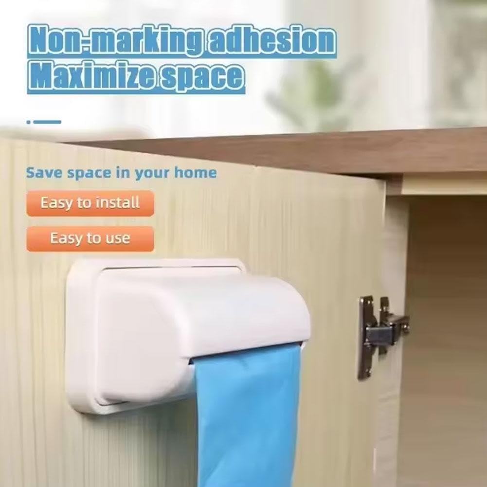 Trash can Liner Dispenser, Trash Bag Dispenser for Bottom of can, Small Bin Liner Kit Dispenser, Wall Mount Garbage Bag Dispenser, Bathroom Trash Bag Dispenser, Storage Trash Plastic Containers