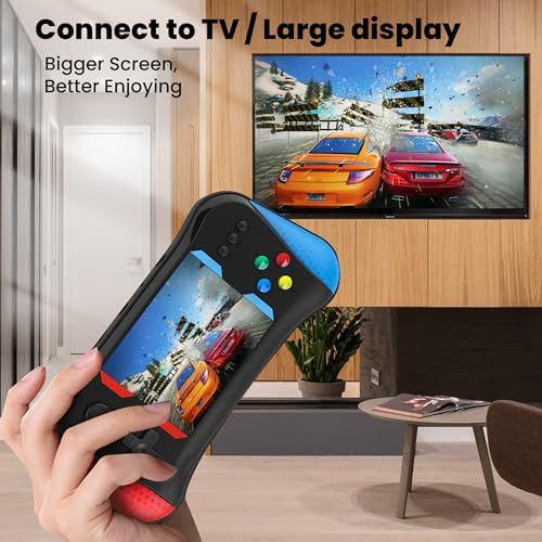 Handheld Game Console for Kids Adults,3.5'' LCD Screen Preloaded 500 Classic Video Games with Rechargeable Battery - Support 2 Players and TV Connection Ideal Gift for Kids Aldults1