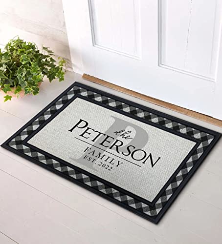 Personalized Monogram 18" x 30" Custom Doormat Door Mat For Front Door