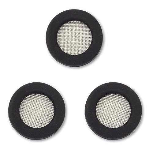 Olivia tree Black 3 pcs Silicone Washer Silicone Filter Gasket for Shower Head Water tap Faucet