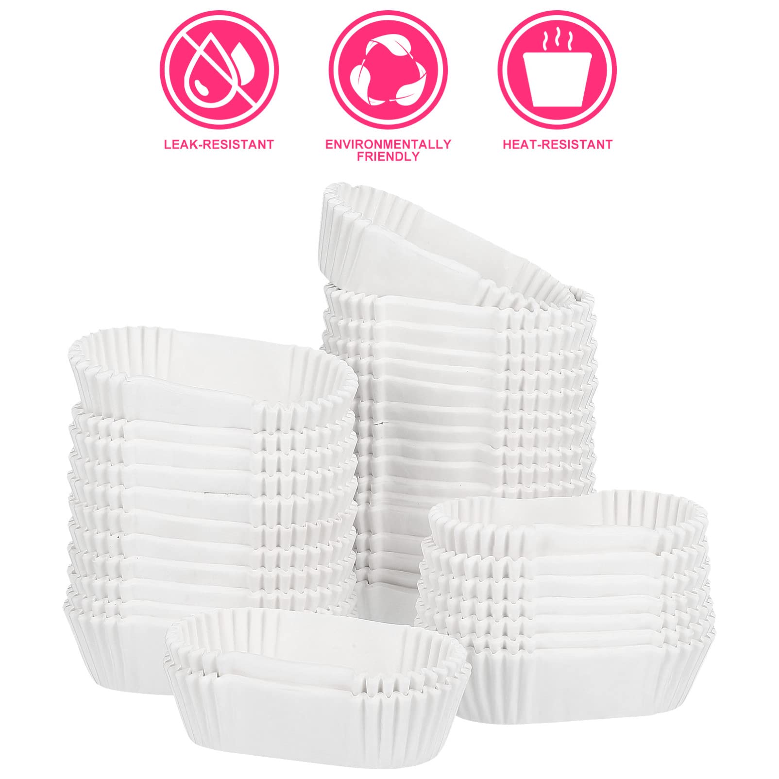 Loaf Liners Oval Baking Cups: 1000pcs Grease Proof Paper Cupcake Liner Mini Cake Cup Parchment Bread Trays For Cake Muffins Cupcakes Bread