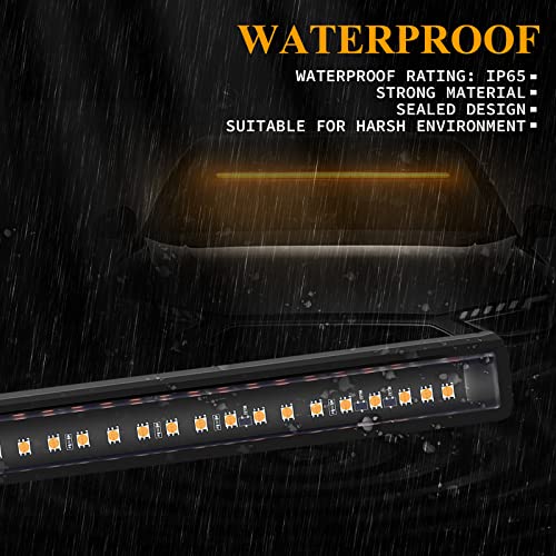 VGETTING LED Windshield Dash Emergency Strobe Lights w/Suction Cups for Law Enforcement POV Vehicles Trucks Rear Deck Hazard Warning Flashing Traffic Light Green White