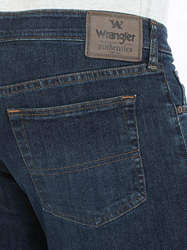 Wrangler Authentics Men's Comfort Flex Waist Relaxed Fit Jean Carbon 44W x 32L