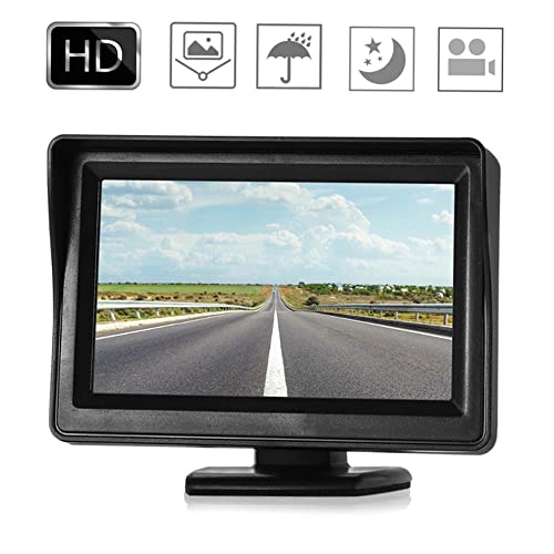 sowinkel 4.3in Car Display Monitor 800x480 Resolution PAL NT-SC IP65 Waterproof Media Player