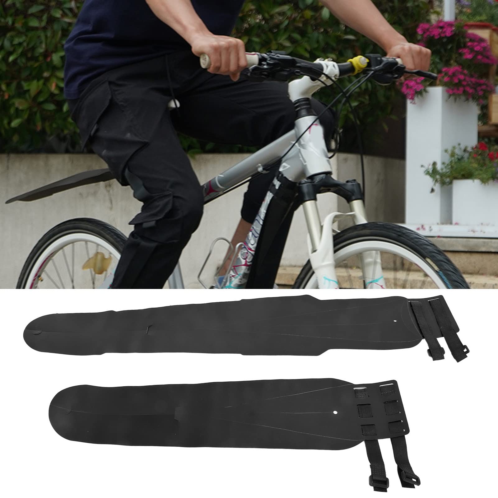 Mountain Bike Bike Fender, Soft Waterproof PP Bicycle Fender Rollable Good Flexibility for Riding