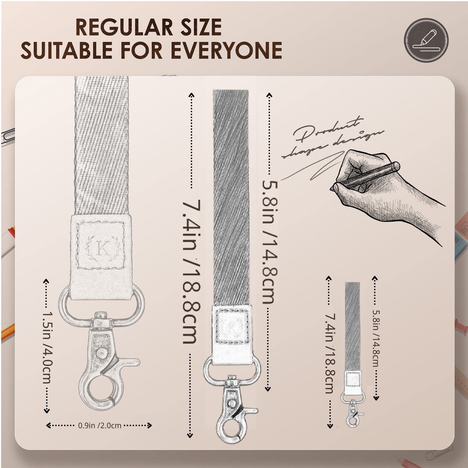 Lanyards For Keys & Wallet, Cow Lover Gifts For Women And Men, Unique Patterns, Ultra Soft, Durable Polyester