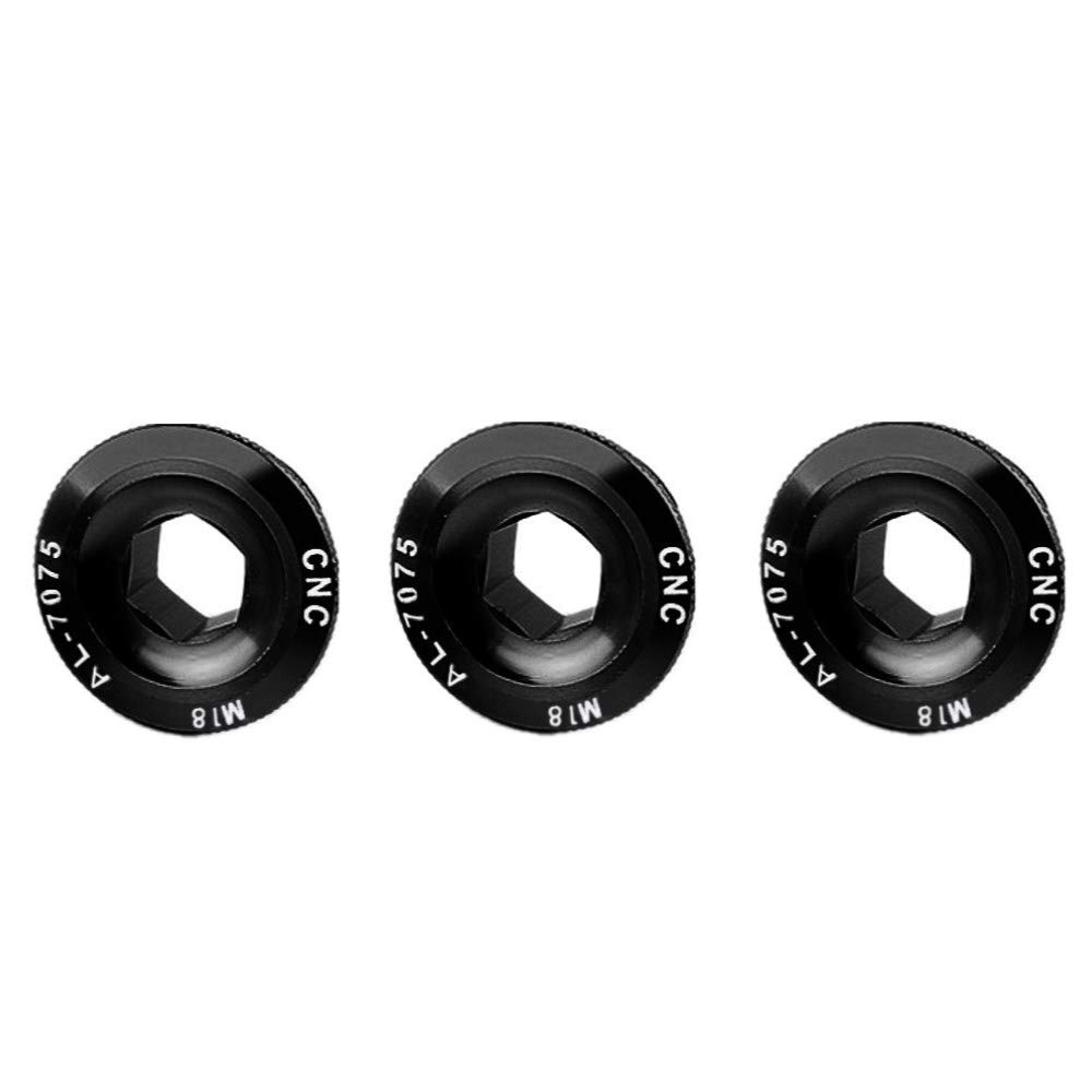 Laosting-R 3 Pcs Crankset Screw Bicycle Crank Arm Fixing Bolts Bike Crank Cap for Mountain Road Bike