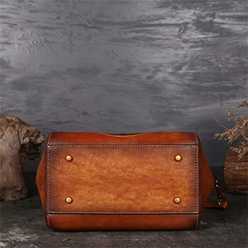 QUUL Chinese Style Women's Handbag Women's Shoulder Bag Women's Bag (Color : C, Size : 25cm-15cm-22cm)
