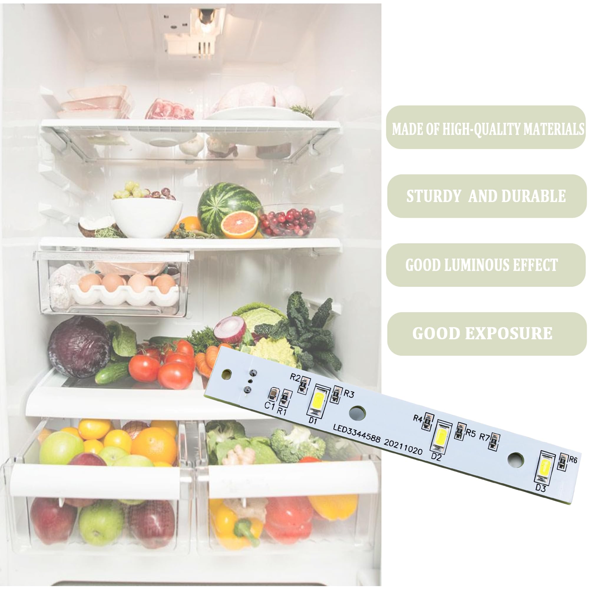 WR55X26671 For GE Refrigerators LED Light Board(5Pack)