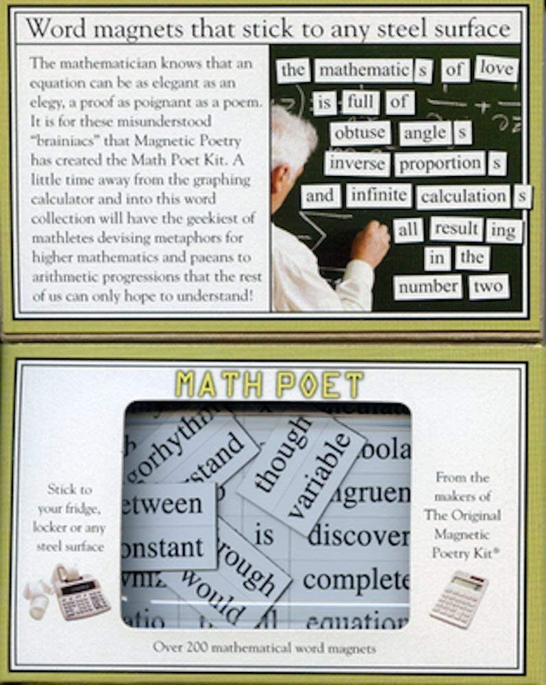 Magnetic Poetry - Math Poet Kit - Words for Refrigerator - Write Poems and Letters on the Fridge - Made in the USA