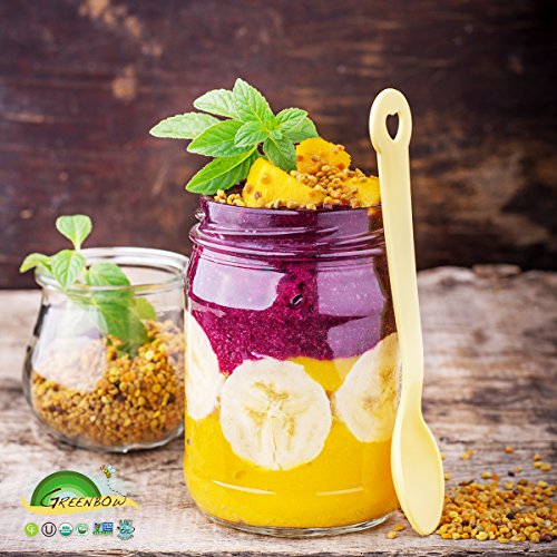 Greenbow Organic Bee Pollen - 100% USDA Certified Organic, Non-GMO, Pure, & Natural Bee Pollen - Superfood Packed w/Proteins, Vitamins & Minerals (8oz)