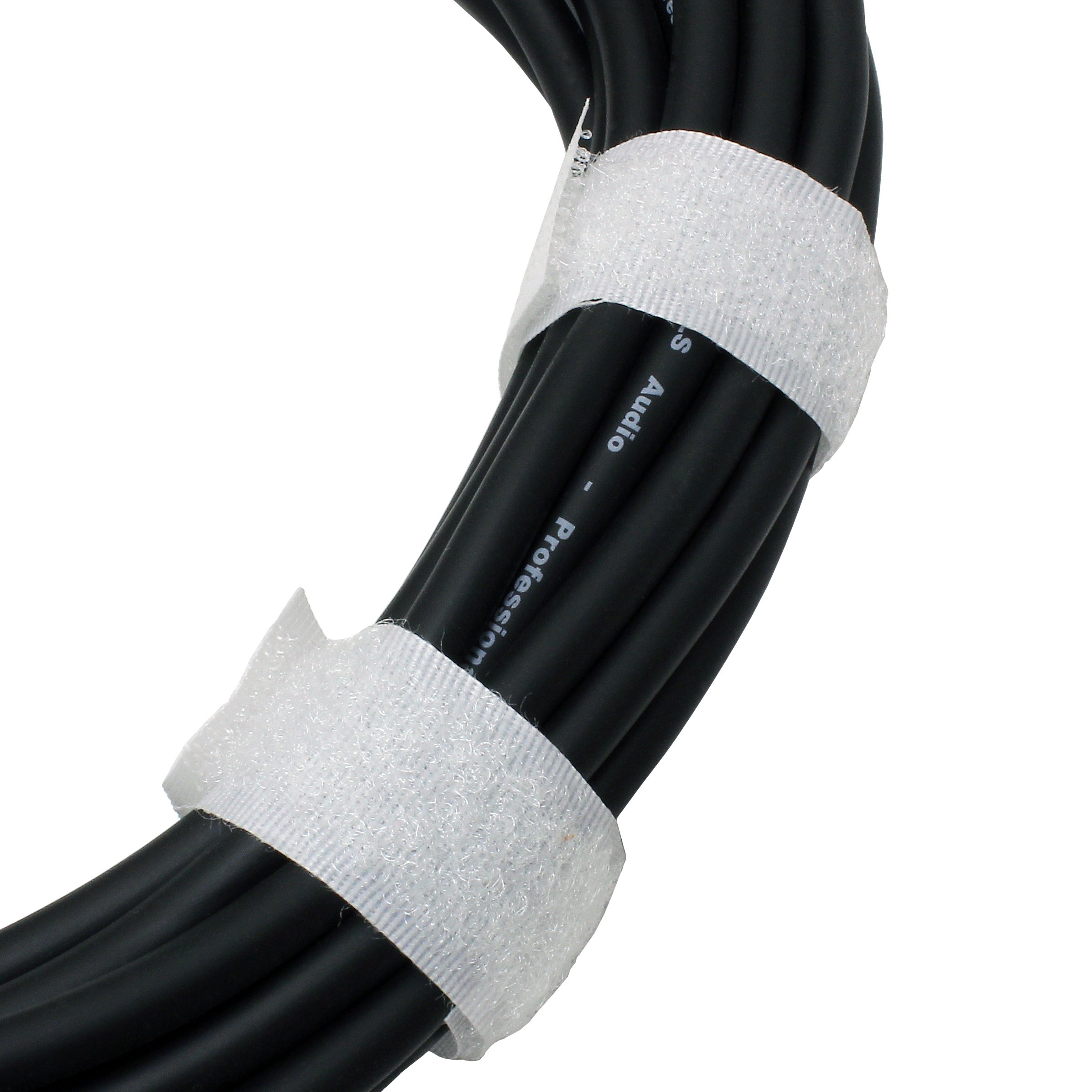 GLS Audio 25ft Mic Cable Cords - XLR Female to 1/4" TS Black Cables - 25' Mono Mike Snake Cord