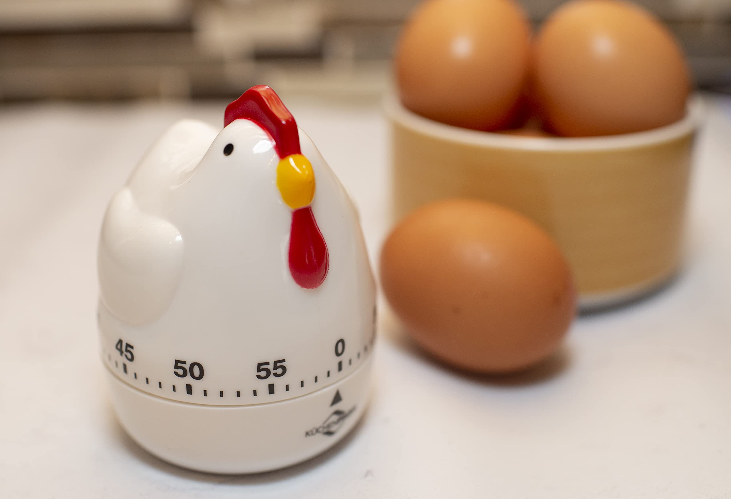 Küchenprofi Henriette Hen Manual 59 Minute Timer, 3.5 Inches, White