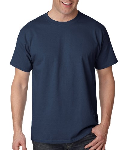 Hanes Mens Tagless 100% Cotton T-Shirt, XL, Navy