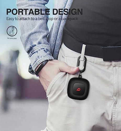 SURITCH Beats Fit Pro Case Cover Protector, Shock-Absorbing Protective TPU Shell for Beats Fit Pro Charging Case 2021 Earbuds Secure Locking System with Anti-Lost Keychain, Beats Black