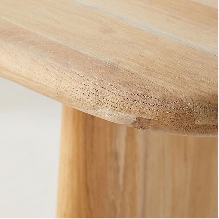 SUSUO Retangle Dining Table, 70.9" L x 31.5" W Mid-Century Modern Double Pedestal Table Leisure Coffee Table Rectangular for Dining Room Kitchen, Farmhouse Solid Wood Furniture