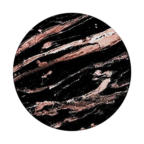 Rich Rose Pink and Black Illustration Pattern Phone Popper PopSockets Swappable PopGrip