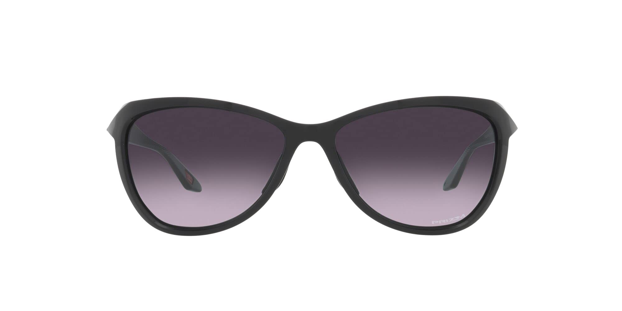 Oakley Women's OO9222 Pasque Aviator Sunglasses, Crystal Black/Prizm Sapphire Polarized, 60 mm