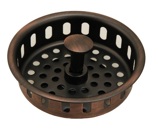 Solid Brass Duo Basket Strainer, for Kitchen Sinks (Antique Copper)