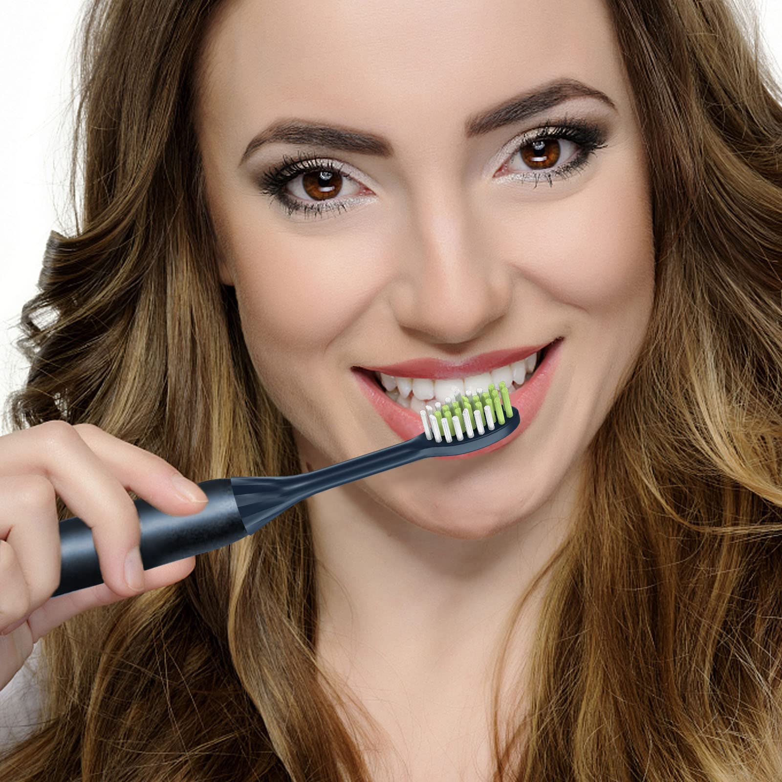 Replacement Toothbrush Heads Compatible with Philips Sonicare One,BH1022/05, 8 Pack Brush Heads (Midnight Navy Blue)
