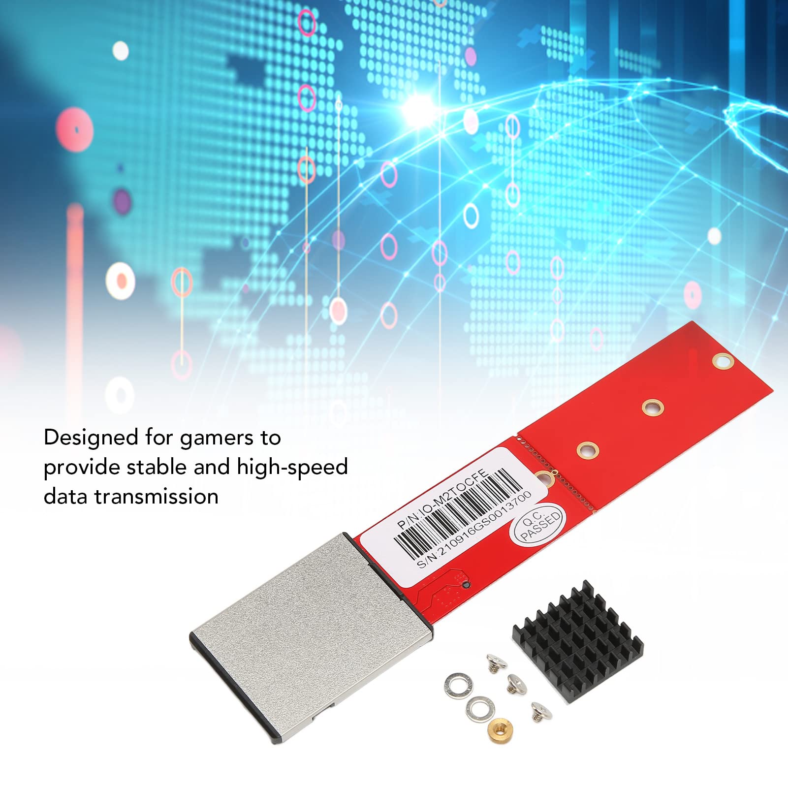 PUSOKEI CF to SSD M2 NVMe Adapter, 2000MBS PCIE Gen3x2 M.2 Expansion Card ForXbox Series X S CFexpress to M.2 NVMe SSD Adapter for CH SN530 1TB PCB Board