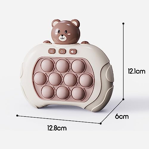 Quick Push Bubble Competitive Game Console Series, Pocket Game Console for Kids, Quick Push Game Toys, Children's Breakout Speed Push Game Machine Decompression Toy for Kids Ages 3-12 Years Old (A)