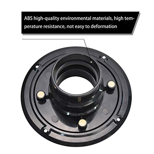 SaniteModar 2-in ABS Shower Drain Base can be Used with Any Size of Square and Linear Floor Shower Drain,It is Equipped with Threaded Joints and Rubber Joints