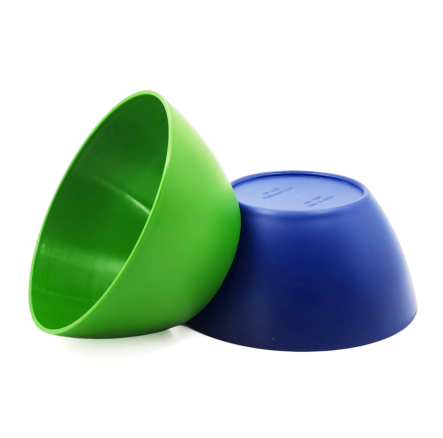 KX-WARE Unbreakable 24-piece Plastic Dinnerware set, Reusable Plates and Bowls, Basic Color