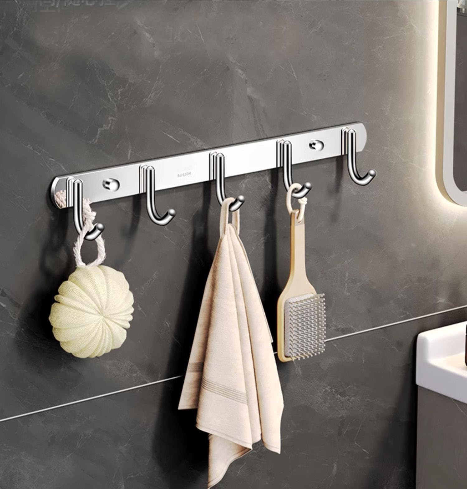 THTAJ 2 Pack Jacket Hanger Wall Mount, Closet Hooks Wall Mount,Wall Hooks for Hanging,Jacket Hooks Wall Mount,Clothing Hooks Wall Mount,Hanging Coat Rack ,Coat Hooks for Wall, Coat Rack Wall Mount