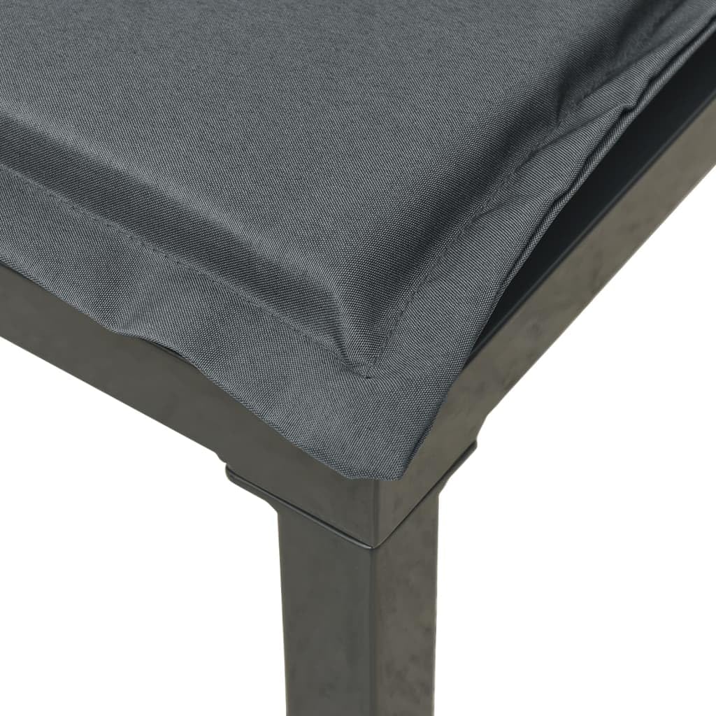 vidaXL Patio Lounge Set 8 Piece, Outdoor Patio Furniture with Coffee Table, Conversation Set with Footstool, Modern Style, Black and Gray Poly Rattan
