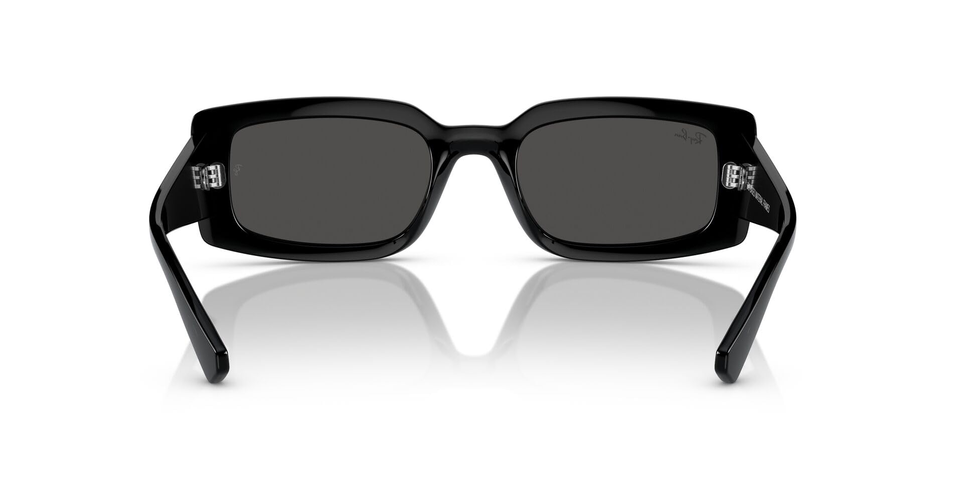 Ray-Ban Women's RB4395 Kiliane Square Sunglasses, Black/Dark Grey, 54 mm