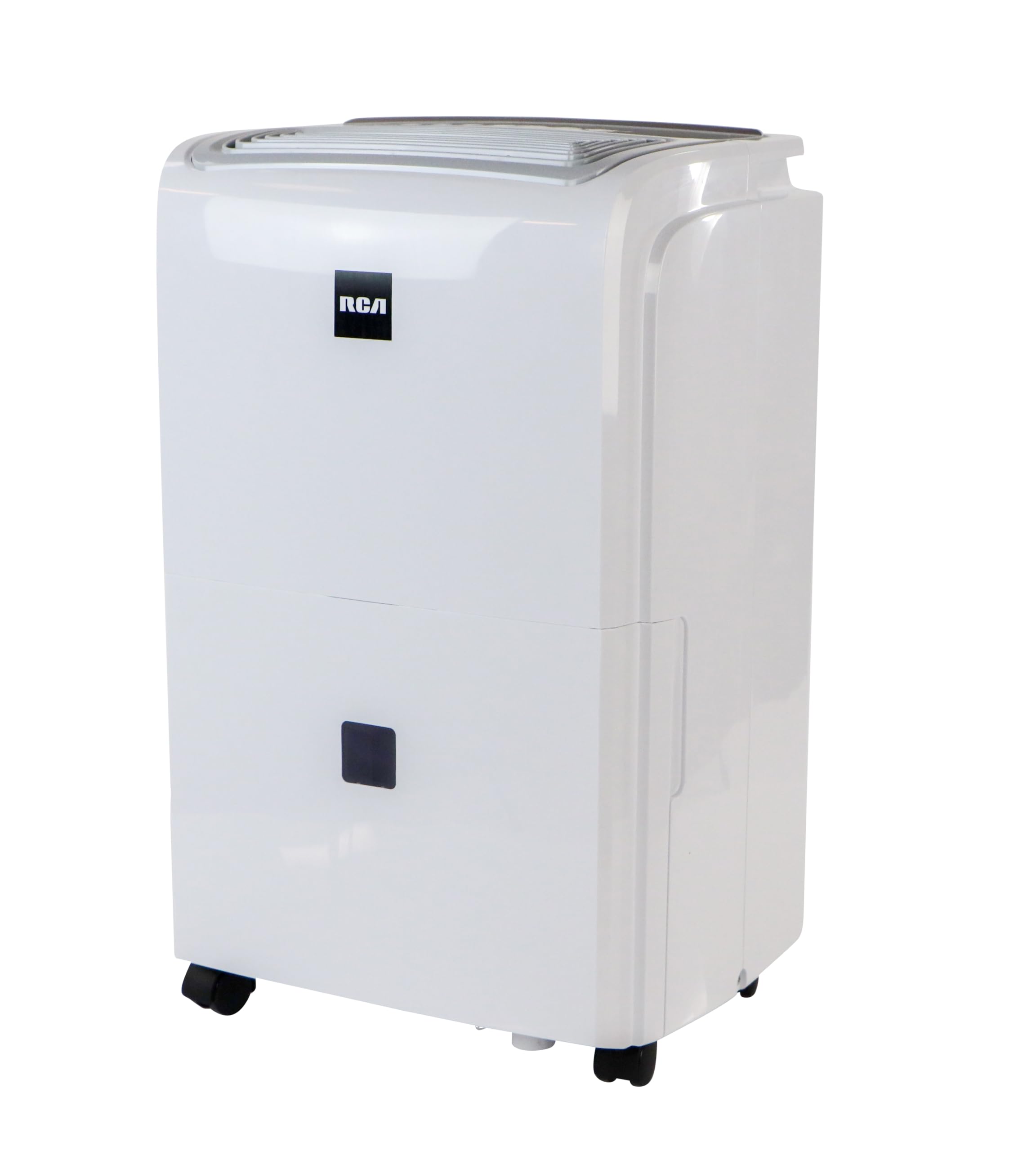 RCA 35-Pint Portable Dehumidifier, 115V, with Auto-Shutoff & Timer, Home Dehumidifier and Moisture Absorber For Basement, Garage, Living Room, White