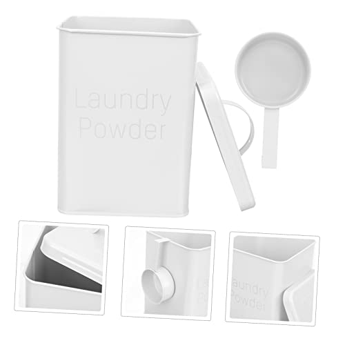 Washing Powder Storage Bucket Laundry Containers for Powder Container for Flour Softner Washing Powder Containerent Laundry Powder Storage Container Bin 1 Set