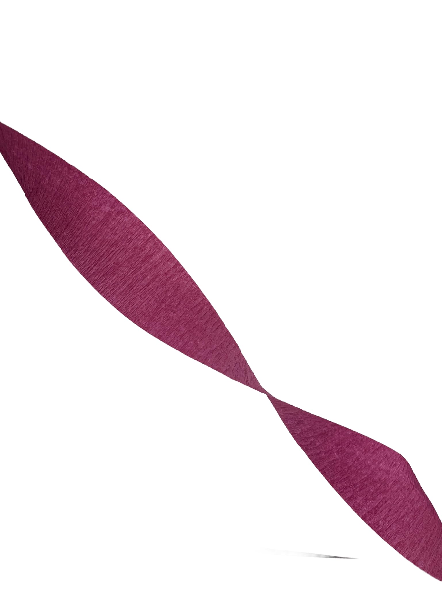 Maroon and White Crepe Paper Streamers, Made in USA