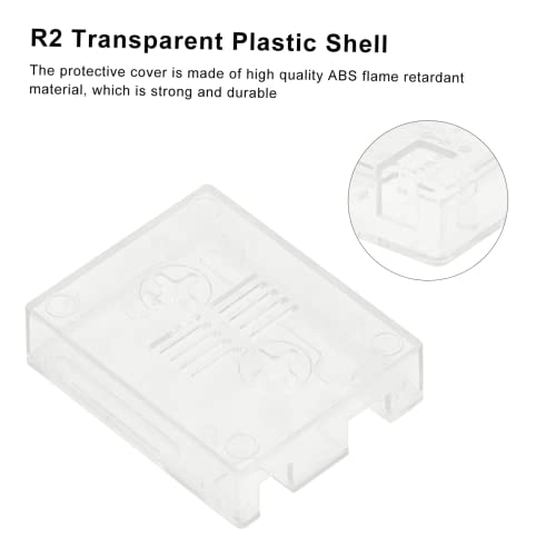 R2 Transparent Plastic Shell Strong Heat Dissipation ABS Circuit Board Protective Enclosure