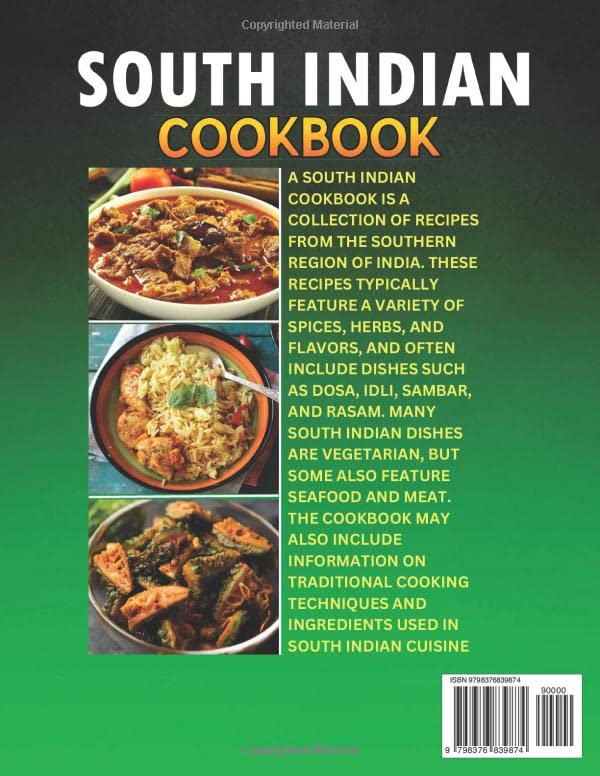 South Indian Cookbook: More Than 50 Simple and Easy Authentic South Indian Recipes for Beginners