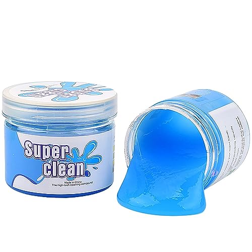 SJJEBSK Car Cleaning Gel Detailing Putty, Automotive Dust Car Crevice Cleaner, Auto Air Vent Interior Detail Removal Putty (3 Packs of Blue, Green and Yellow)