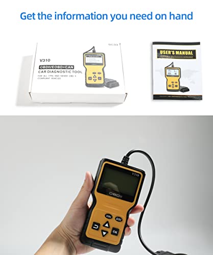 YAKEFLY Universal OBD2 Scanner,Car Engine Fault Code Reader CAN Diagnostic Scan Tool Scanner Diagnostic Tool,Car Scanner Vehicle Engine Code,to Check Engine Light.