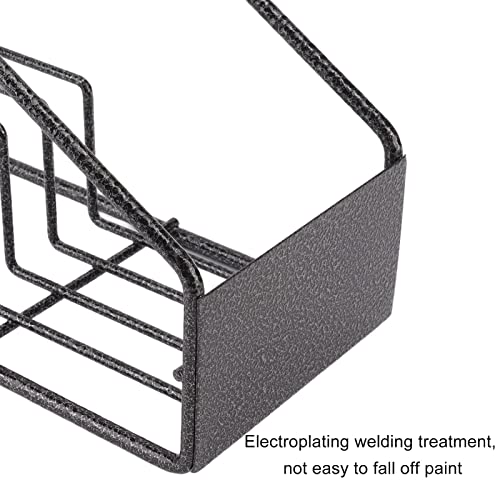 Stainless Steel Wire Wine Bottle Holder, 4 Compartments Syrup Bottle Holder, Wire Spice Rack Countertop for Home, Kitchen