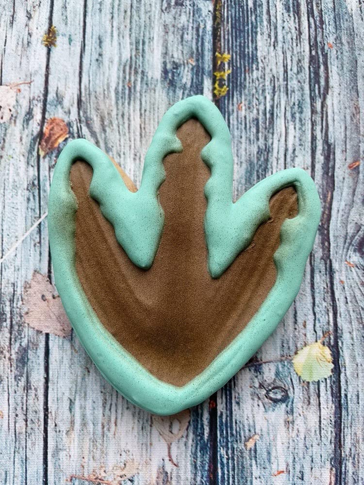 LILIAO Cute Dinosaur Cookie Cutter Set - 3 Piece - T-rex, Brontosaurus and Dinosaur Foot Biscuit Fondant Cutters - Stainless Steel