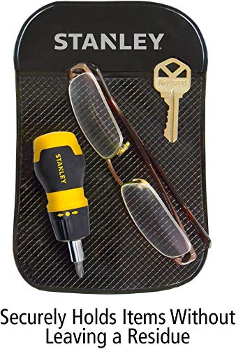 STANLEY S4005 3.5" x 5.75" Extra-Strong Anti-Slip Grip Dashboard Gel Pad for Cell Phone, Tablet, GPS, Keys or Sunglasses, Pack of 4