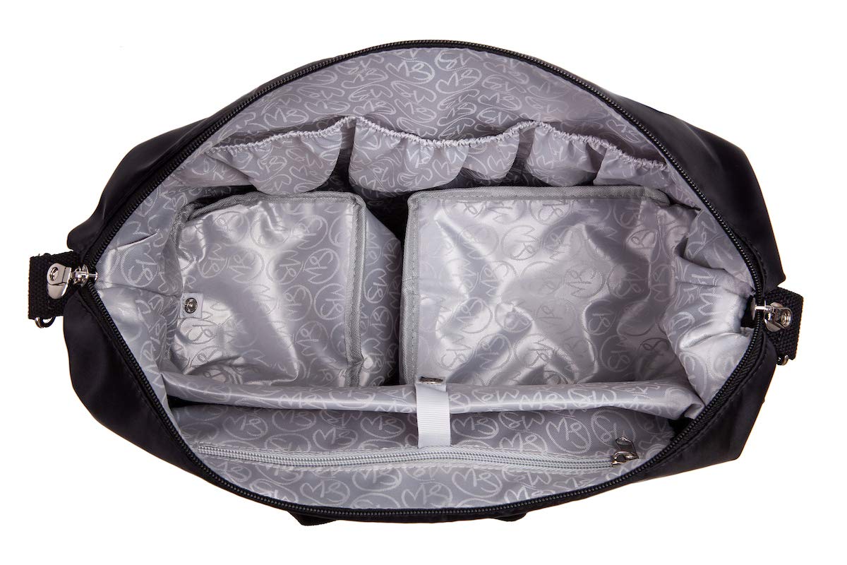 Sarah Wells Lizzy Breast Pump Bag, Pumparoo, and Cold Gold Breast Milk Cooler Bundle (Black)