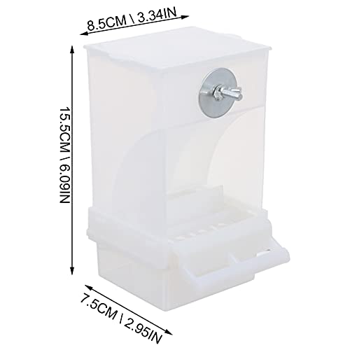 VILLCASE Bird Cage Feeder Automatic Pigeon Bird Feeder, Bird Feeder Automatic Pet Feeder Bird Food Container Tool Feeding Tool for Parrot Pigeon Parakeet Canary Cockatiel 2PCS Parakeet Cage