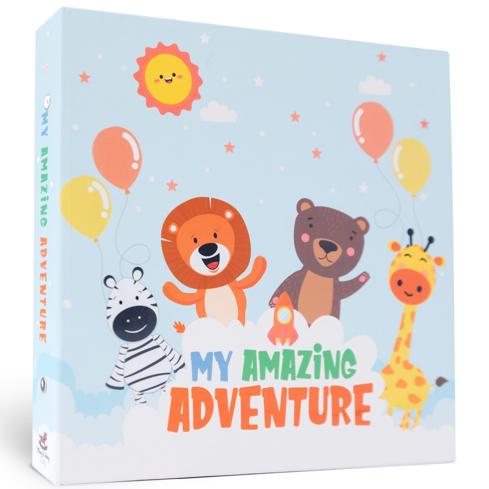 Playful Baby Book Keepsake and Baby Memory Book - First 5 Years Completely Illustrated Baby Journal - Joyful Baby Scrapbook for Boy or Girl - Easily Record Radiant Memories - Perfect for Baby Shower
