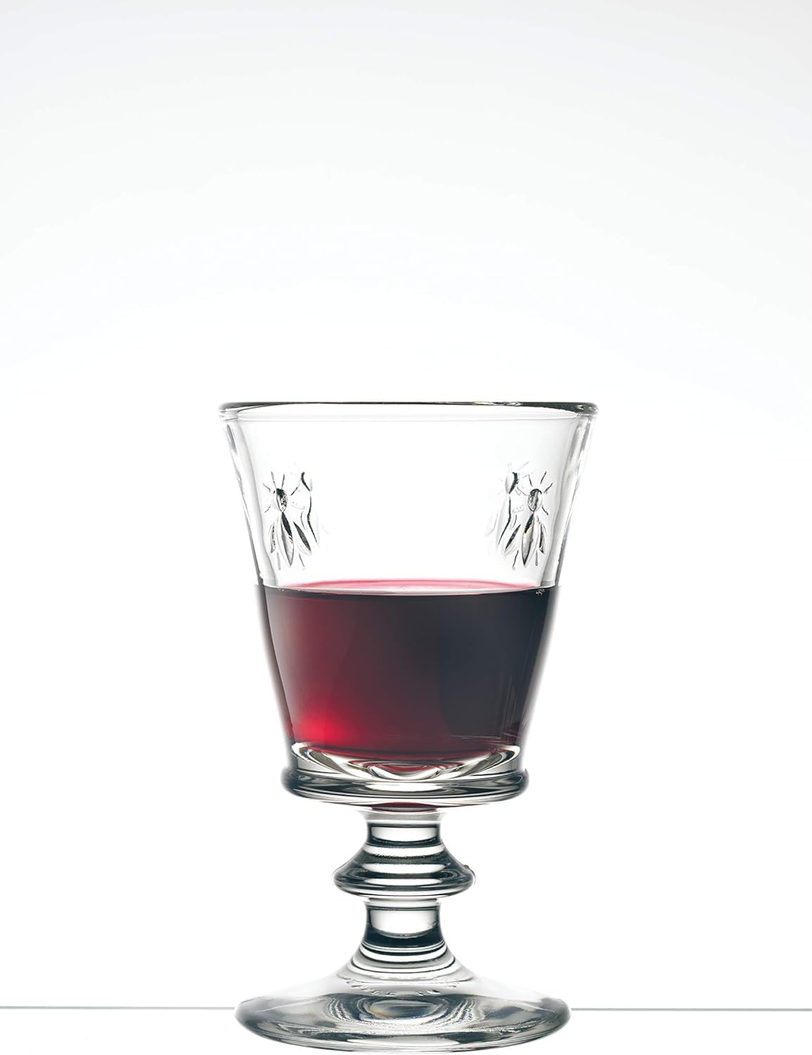 La Rochere Napoleon Bee 12 oz Wine Tasting Glasses - Set of 6. Iconic French Wine Glasses w/ the French Bee Embossed Design