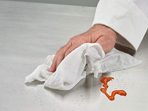 Mercer Culinary BLU Medium-Duty Compressed Foodservice Towel-50/Pack, 9-1/2 x 23-1/2, 50 Pack