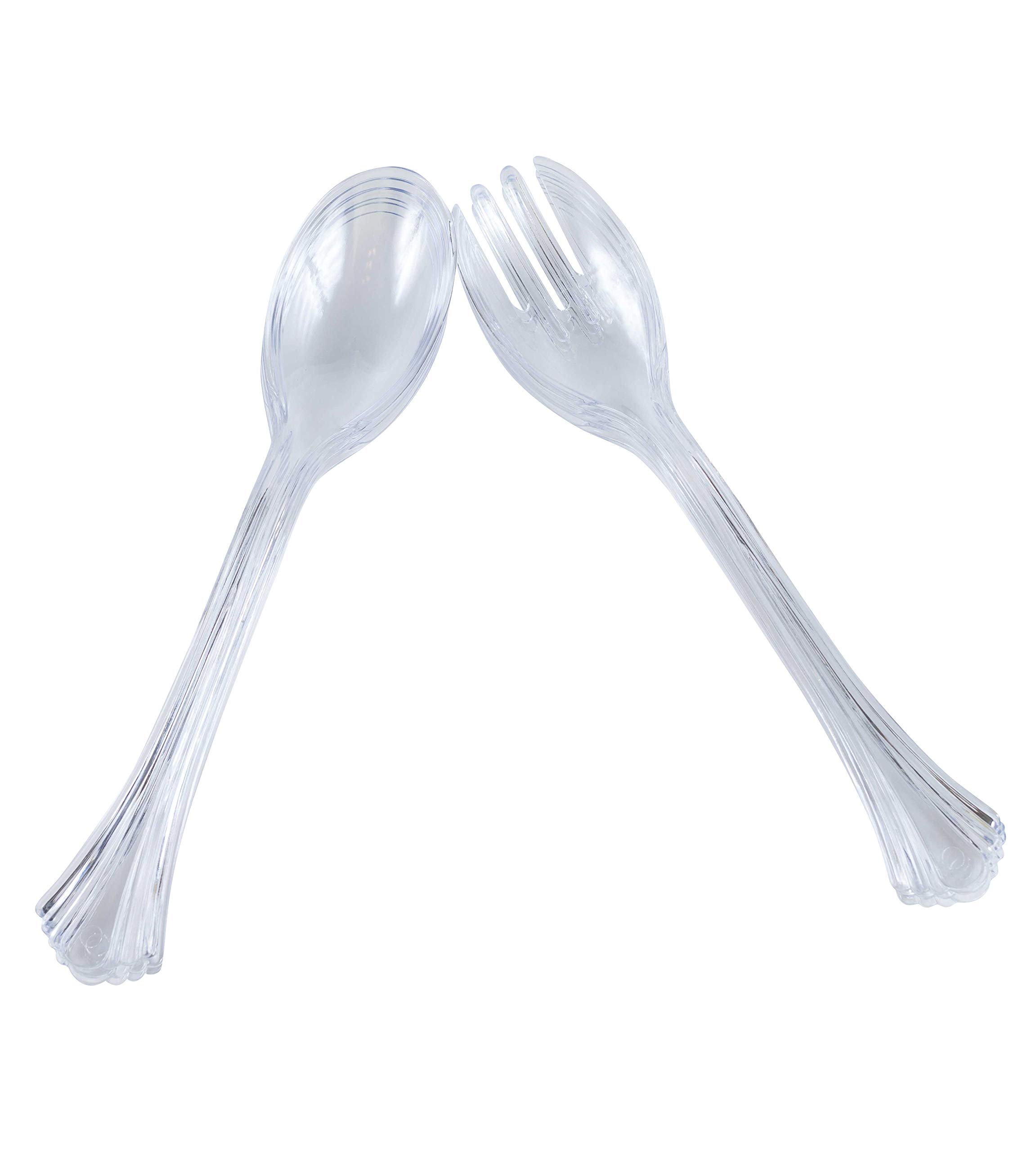 Jacent 6 Piece Blue Plastic Serving Utensils, Colors Vary - 1 Pack
