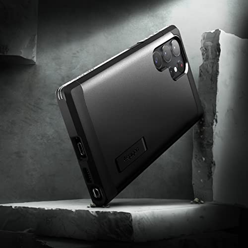 Spigen Tough Armor Designed for Galaxy S22 Ultra Case (2022) - Black