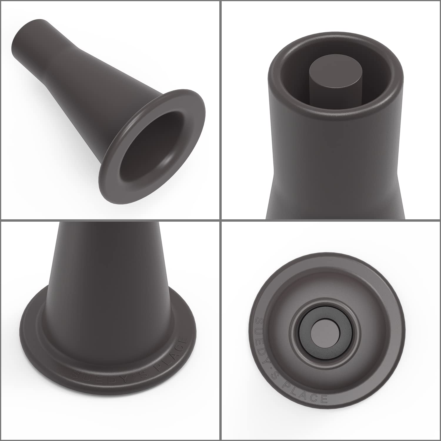 KOHOME 6Pcs Bed Frame Feet, Tall Sturdy Cone Shaped Legs,Prevent Sliding Plastic Bed Risers,Bed Frame Legs for Replace Wheels Casters to Protect Your Floor